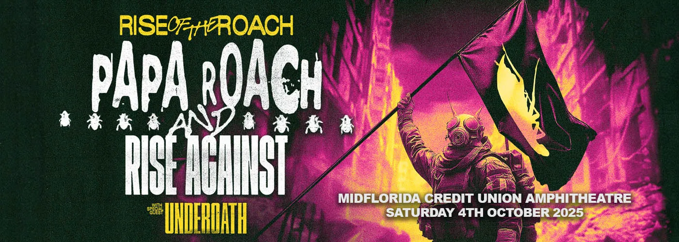 Papa Roach & Rise Against Tickets | 4 October 2025 | MidFlorida Credit Union Amphitheatre At The ...